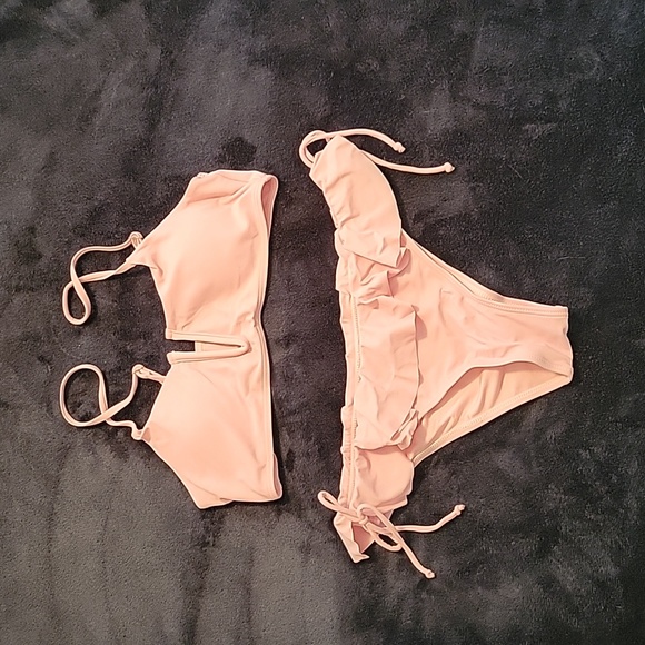 ROMWE | Swim | Pink Two Piece Bathing Suit | Poshmark